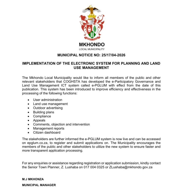 IMPLEMENTATION OF THE ELECTRONIC SYSTEM FOR PLANNING AND LAND USE ...